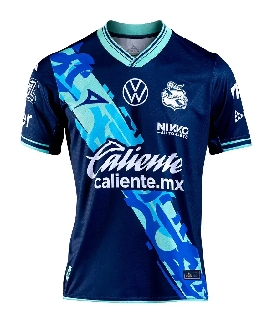 Camisa Reserva Club Puebla Away Azul II 2024/25 Masculina - Malta esportes